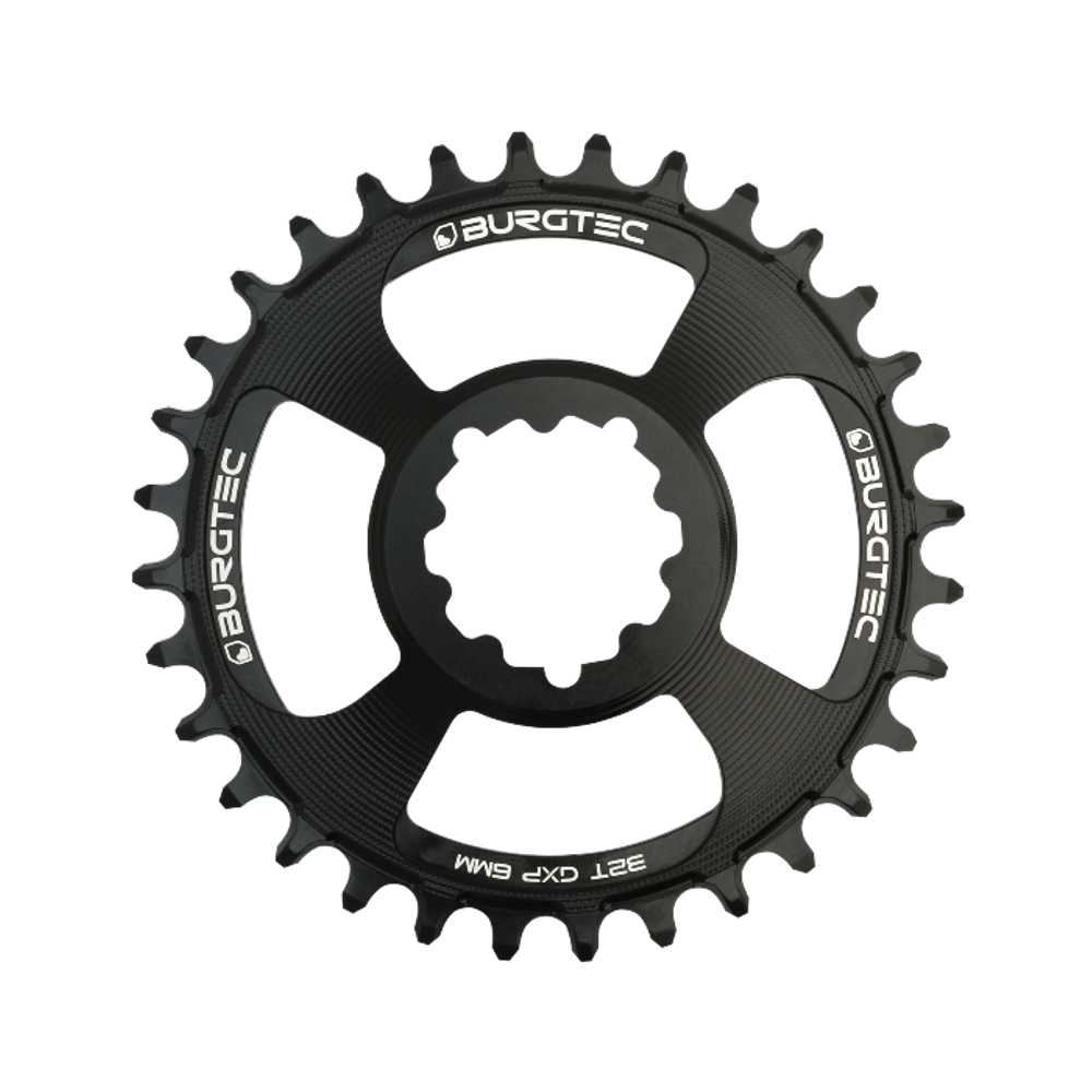 Burgtec GXP 6mm Offset Thick Thin Chainring 30T Black – brobike